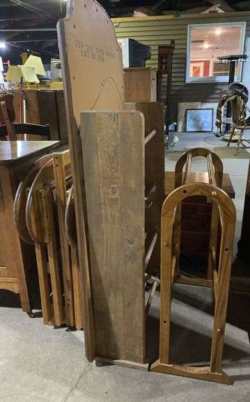 (U) Vintage Quilt Racks, Mirrors, and Tables - Kraft Auction Service, LLC