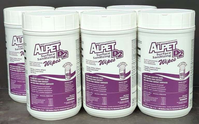 (ZZ) Alpet Surface Sanitizing Wipes - Kraft Auction Service, LLC
