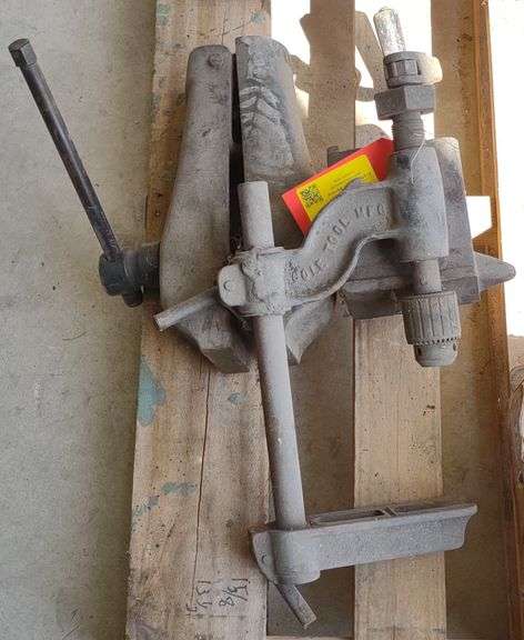 Vtg. Cole MFG Blacksmith Vise & Drill Press - Kraft Auction Service, LLC