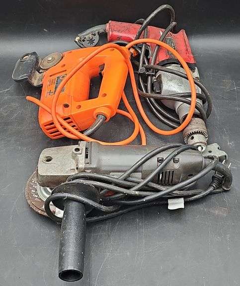 (G) Hilti TM-7 VSR Corded Drill, Black & Decker 4.5" Angle Grinder And ...