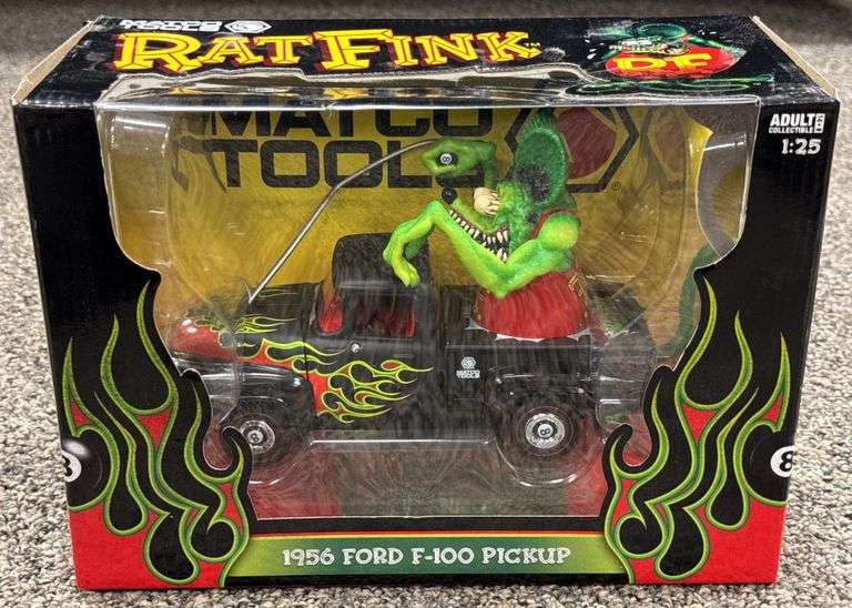Matco Tools Rat Fink 1956 Ford F-100 Pickup Model Car - Kraft Auction Service, LLC