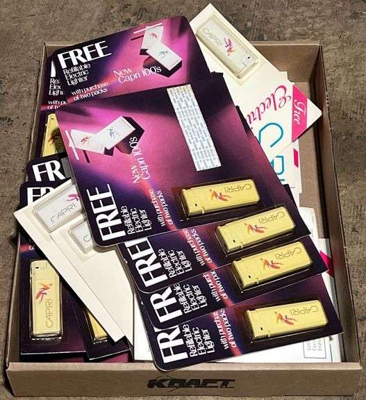 (GD) Cigarette Advertising Capri Lighters - Kraft Auction Service, LLC