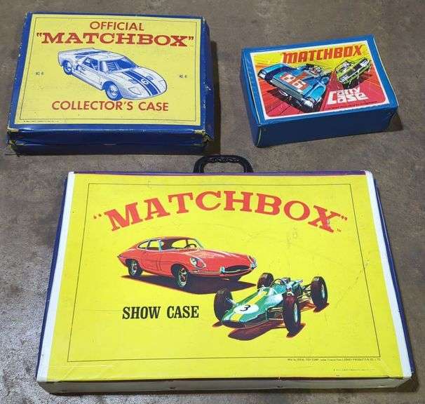 (F) Vintage Matchbox Carrying cases (Empty). - Kraft Auction Service, LLC