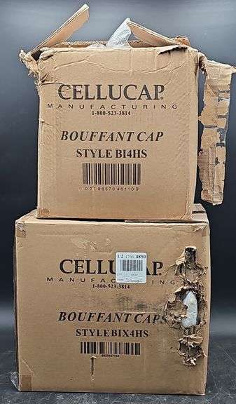 (ZZ) CELLUCAP Bouffant Cap: Gen Use, Polypropylene, Lightweight, Flat ...