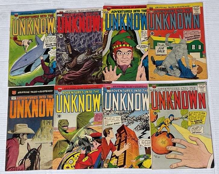 (AF) 8 Adventures Into The Unknown Comic Books - Kraft Auction Service, LLC