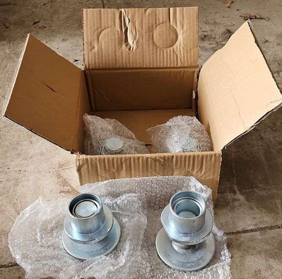 (Q)Box Of (4) Steel Adjustable Feet. - Kraft Auction Service, LLC