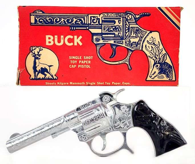 Kilgore Buck Single Shot Cap Gun Pistol w/ Box - Kraft Auction Service, LLC