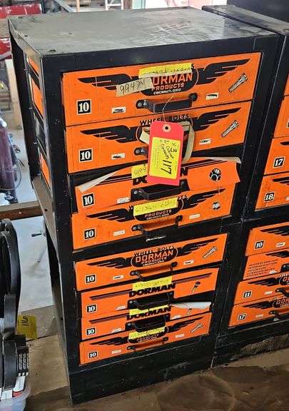 Dorman Storage Cabinets and Their Contents. - Kraft Auction Service, LLC