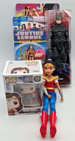 (E) DC's Justice League Wonder Woman Pop! Figure, Mattel Justice League ...