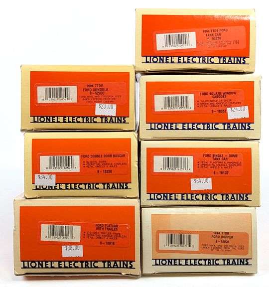 (7) Lionel Ford Train Cars - Kraft Auction Service, LLC