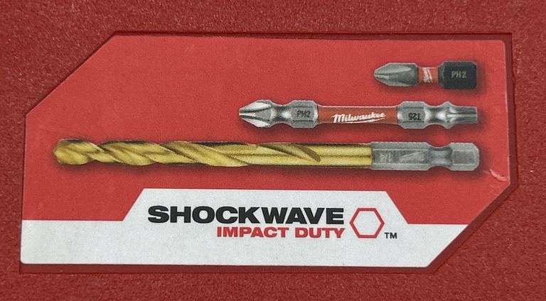 (EZ) Milwaukee SHOCKWAVE 49Pc. Impact Alloy Steel Screw Driver Drill ...