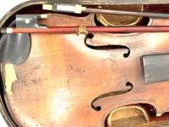 VTG. Hopf Violin And Bow - Kraft Auction Service, LLC