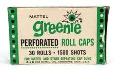 Mattel Shootin' Shells, Bullet Pak, Greenie Stik-M-Caps, & Roll Caps ...