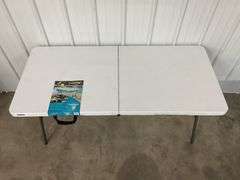 (JJ) Lifetime 5 Foot Folding Tables - Kraft Auction Service, LLC