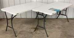(JJ) Lifetime 5 Foot Folding Tables - Kraft Auction Service, LLC