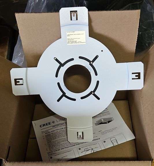 Box W/Cree Lighting J-Box Mount For Garage Light. - Kraft Auction ...
