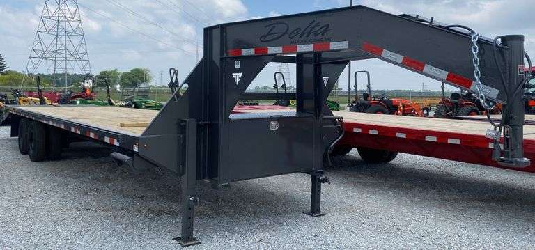 Brand New 2025 Delta 35' Gooseneck Trailer - Kraft Auction Service, LLC