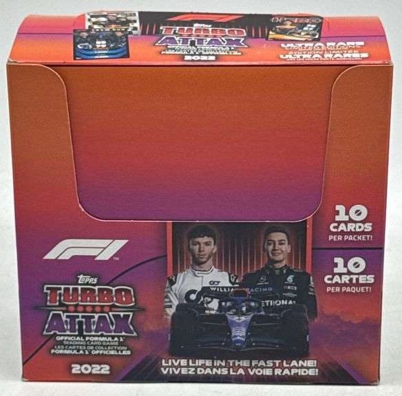 Sealed 2022 Topps Turbo Attax Trading Cards Mega Box Indy Formula 1 ...