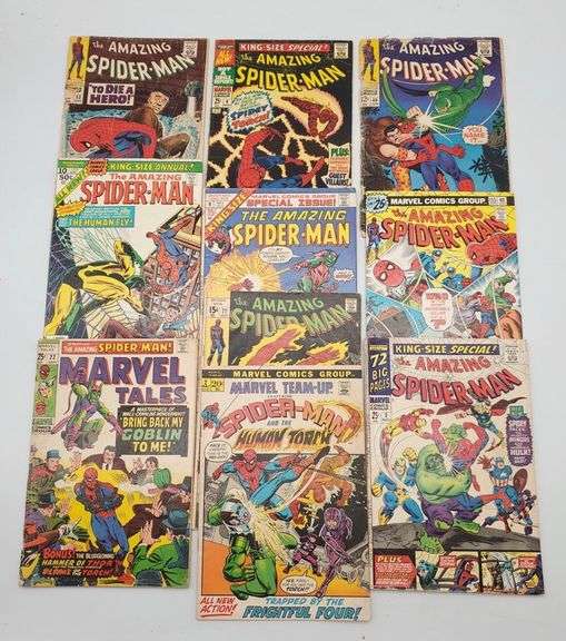 10 Vintage Spider-Man Comic Books - The Amazing Spider-Man 77, The ...