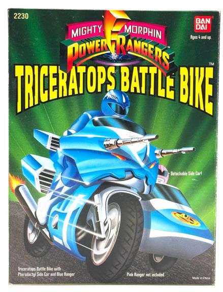 1993 Mighty Morphin Power Rangers Triceratops Battle Bike - Kraft ...