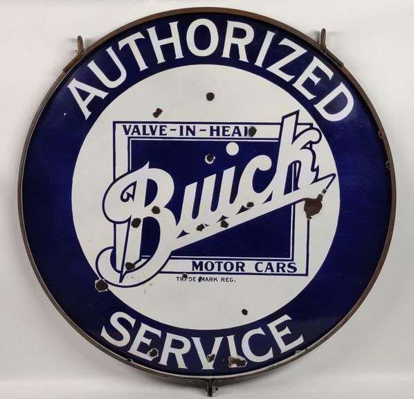 42in SSP Buick Motor Cars Authorized Service Dealership Sign w/ Ring ...
