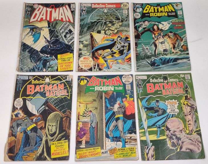 Lot Of 6 Vintage DC Batman Comic Books / Robin / Batgirl / No.235 ...
