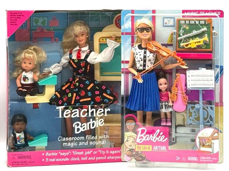 Barbie 1995 Teacher Barbie With Classroom, 2018 You Can Be Anything ...