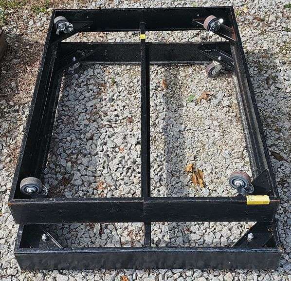 (AF) Two Metal Frame/Bases With Casters - Kraft Auction Service, LLC