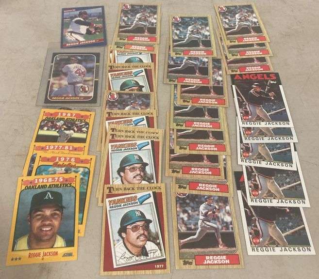 (VW) Reggie Jackson baseball collector cards - Kraft Auction Service, LLC