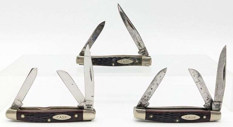 1974,75,76 Case XX Jig Delrin Small Pen & Jack Knives - Kraft Auction ...