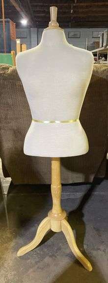 (PQ) Female Mannequin Torso Bust on Stand 50” - Kraft Auction Service, LLC