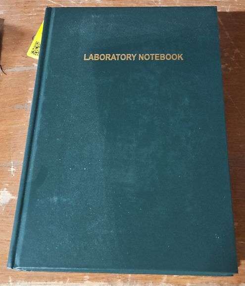 (5) Laboratory Notebook's. - Kraft Auction Service, LLC