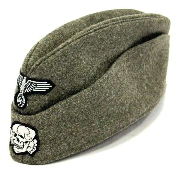 Reproduction German WW II Waffen SS M40 Field Cap With Insignia - Kraft ...