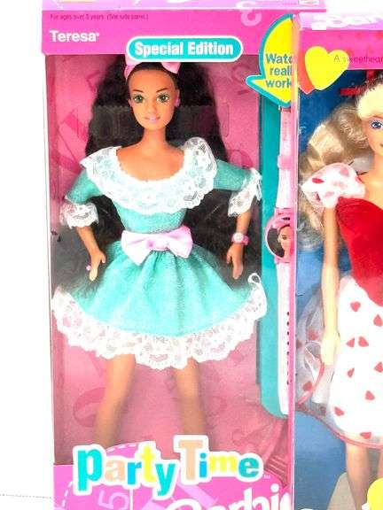 Barbie 1991 Pretty Hearts Special Edition Barbie Doll, 1993 Superstar ...