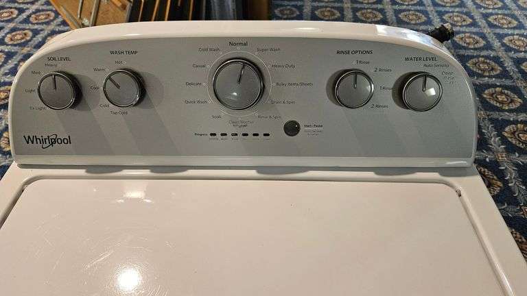 Whirlpool Wash Machine. Model# WTW4816FW2. - Kraft Auction Service, LLC