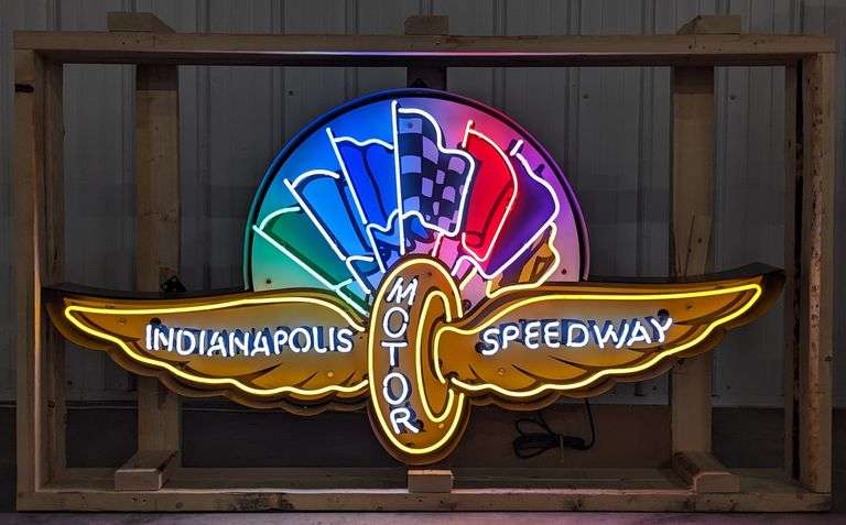 Custom Indianapolis Motor Speedway Neon Sign - Kraft Auction Service, LLC