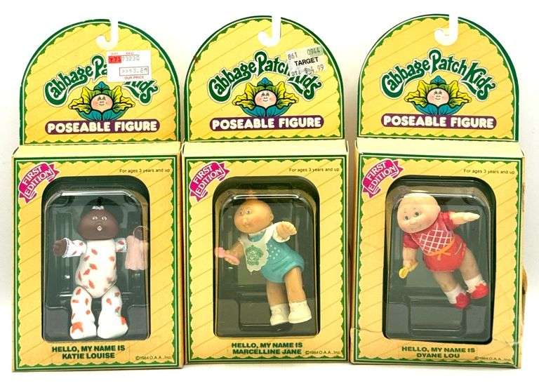 (2) 1984 Panosh Place Cabbage Patch Kids Poseable Figure First Edition ...