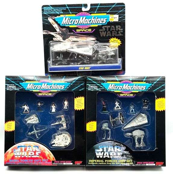 (3) Micro Machine Space STAR WARS Sets, Galoob - Kraft Auction Service, LLC