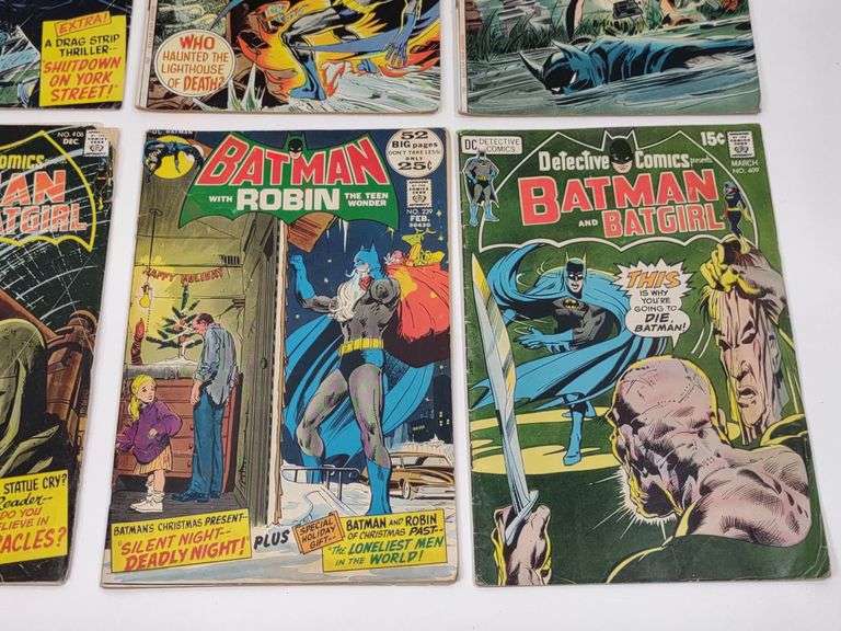 Lot Of 6 Vintage DC Batman Comic Books / Robin / Batgirl / No.235 ...