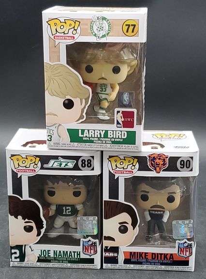 (UV) Three Pop Sports Funko Figurines "Larry Bird"(77, Basketball ...