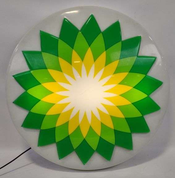 3ft BP Service Station Lighted Helios Advertising Sign - Kraft Auction ...