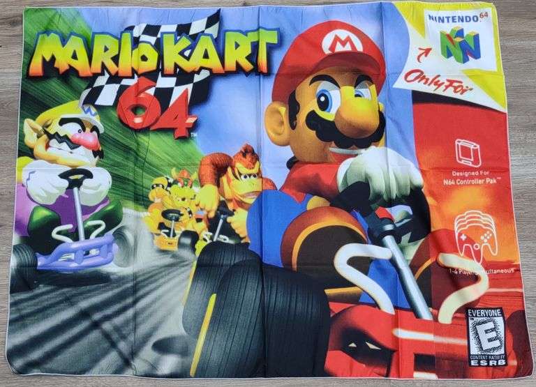 3ft Nintendo 64 Mario Kart Cloth Advertising Banner - Kraft Auction ...