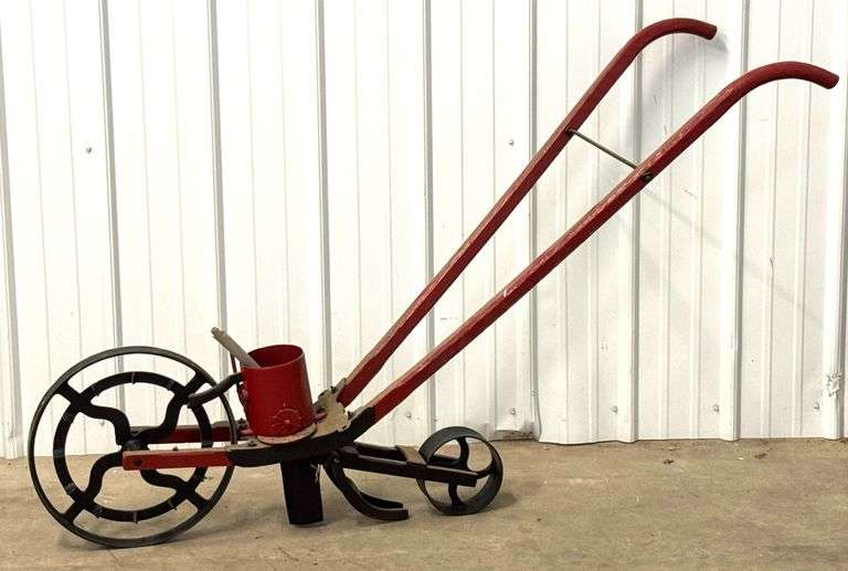 Antique Primitive Walk Behind Seed Planter - Kraft Auction Service, LLC