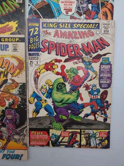 10 Vintage Spider-Man Comic Books - The Amazing Spider-Man 77, The ...