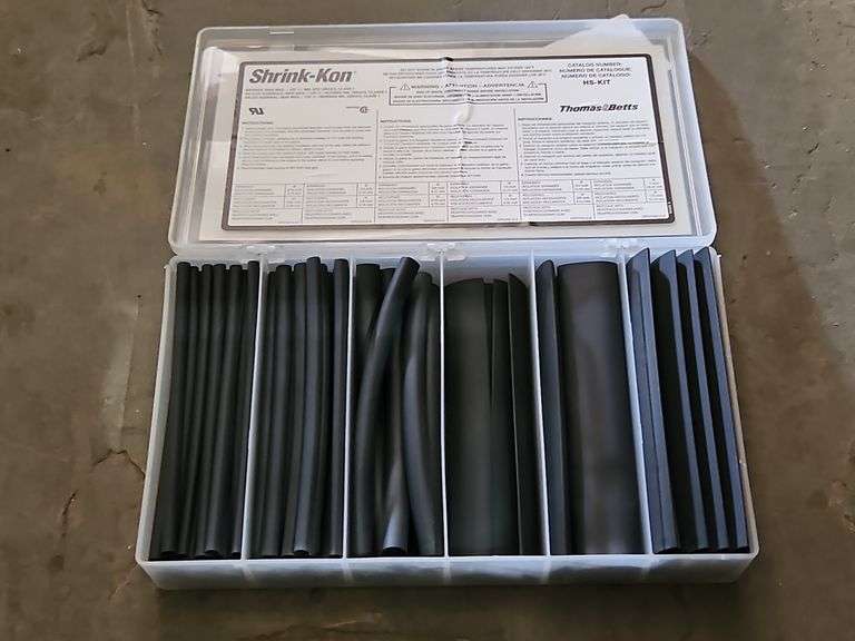 Box Of Shrink-Kon Brand Heat Shrinkable Insulation Kit. - Kraft Auction ...