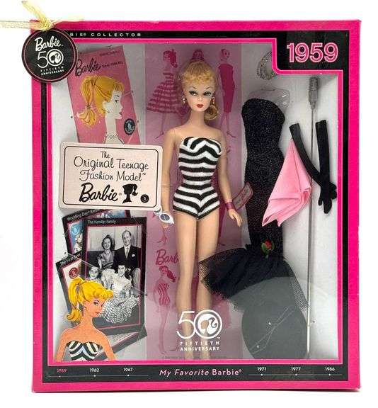 2008 Mattel 50th Anniv. Barbie 1959 My Favorite Barbie The Original ...