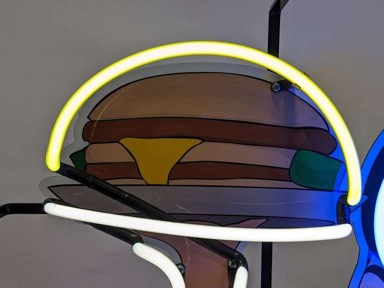 Custom "Big Boy" Four-Color Neon Sign - Kraft Auction Service, LLC