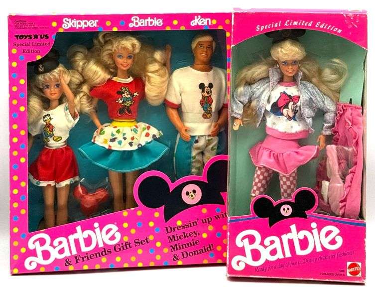 1990 & 1991 Barbie Disney Edition & Friends Gift Set - Kraft Auction ...