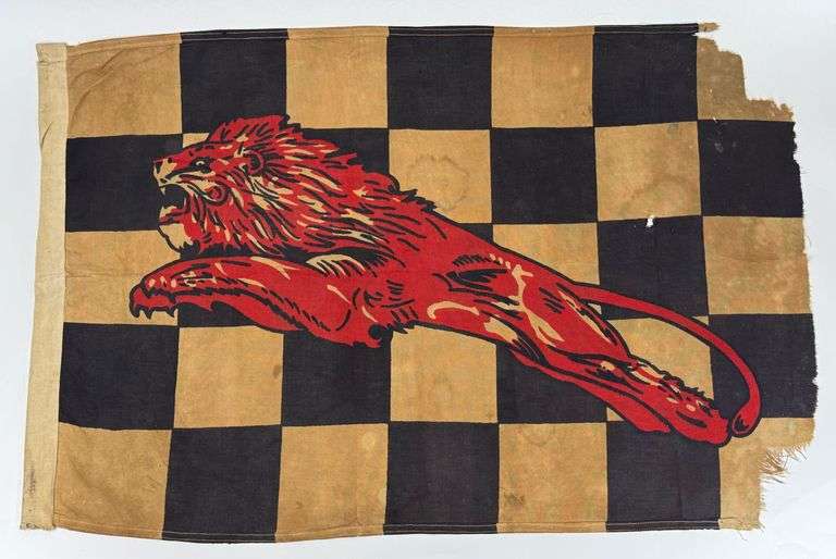 1930s Gilmore Oil Checkered Auto Racing Flag - Kraft Auction Service, LLC
