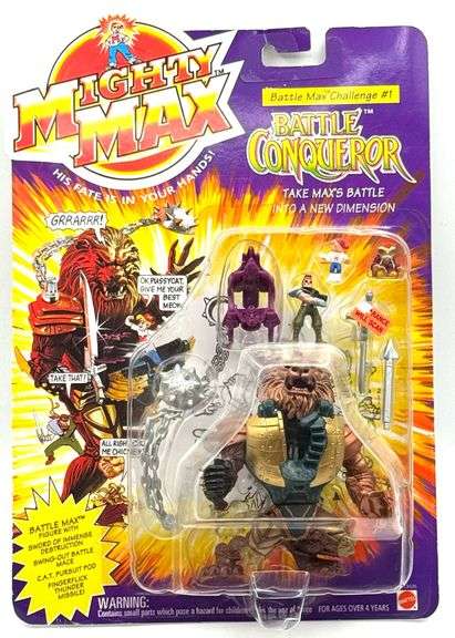 1994 Mighty Max Battle Conqueror Challenge #1 Mattel Figurines - Kraft ...